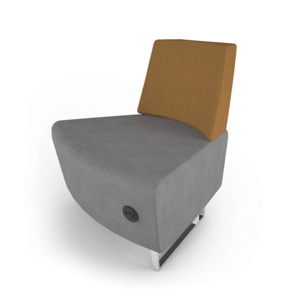 Sillón Curvo Espejo Con Respaldo Attesa - Muebles De Oficina En Monterrey